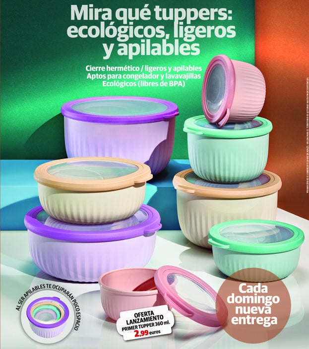Ligeros y ecológicos tuppers de colores | El Comercio